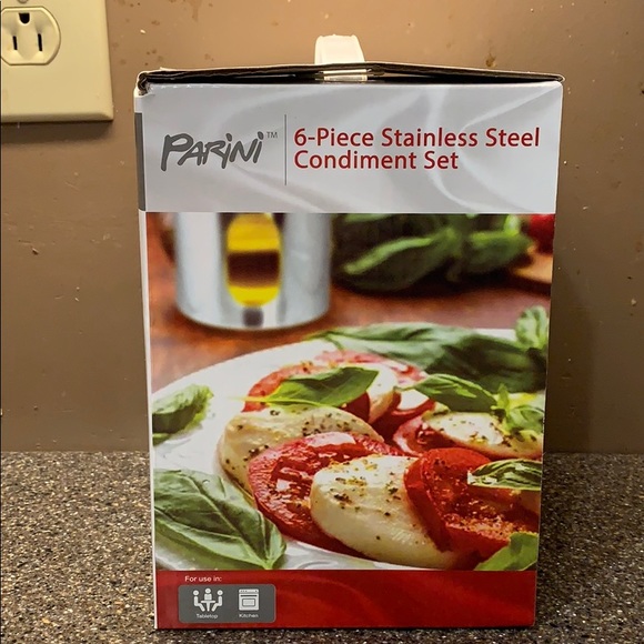 Parini | Kitchen | 6piece Stainless Steel Condiment Set | Poshmark